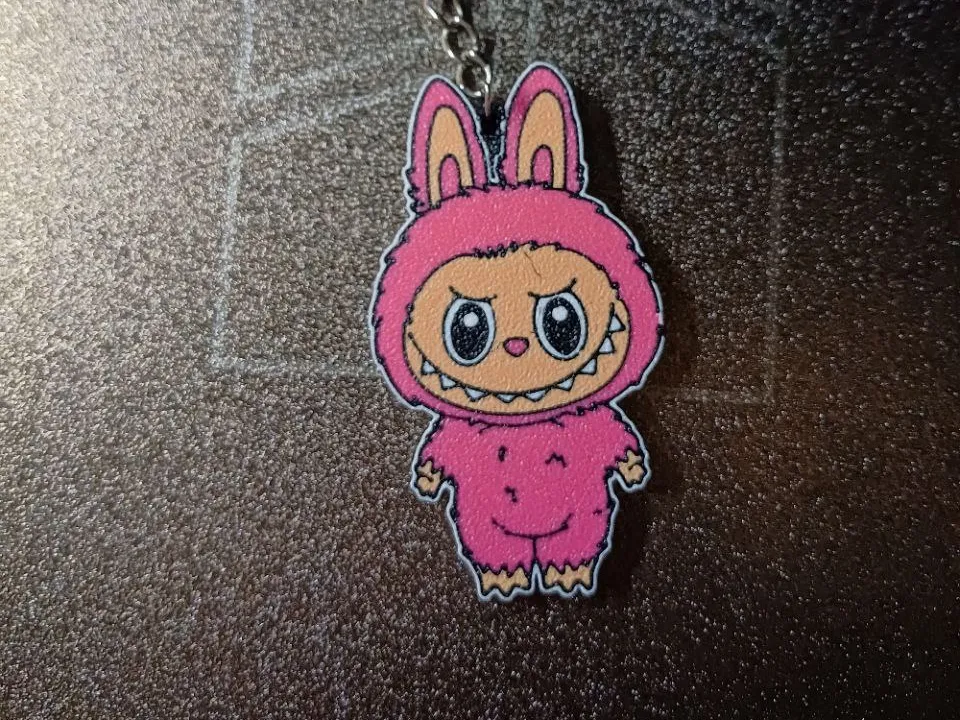 Labubu Pink keychain by Cajo 3D MakerWorld: Download Free 3D Models
