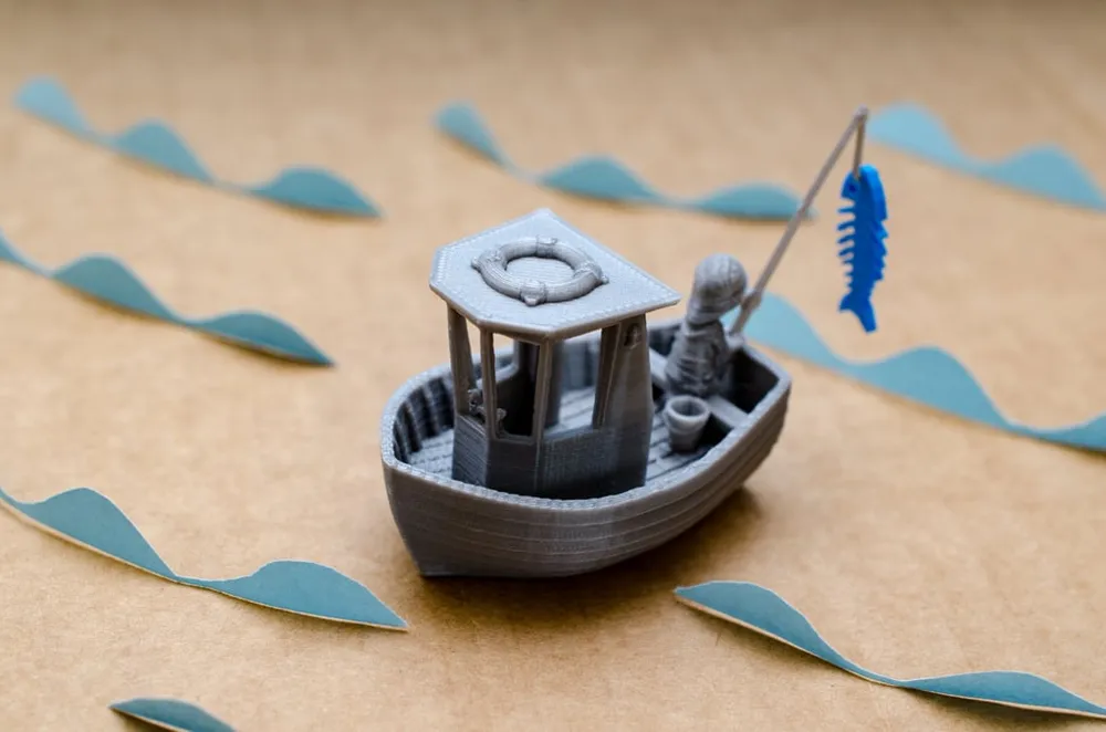LEO the little fishing boat (visual benchy) - Free 3D Print Model ...