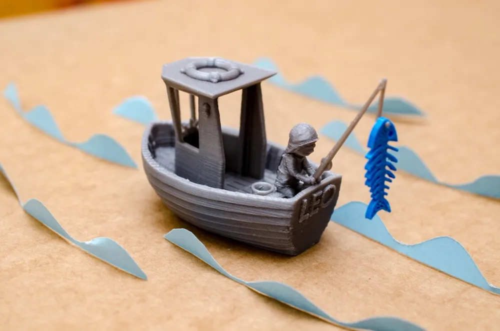 LEO the little fishing boat (visual benchy) by vandragon_de - MakerWorld
