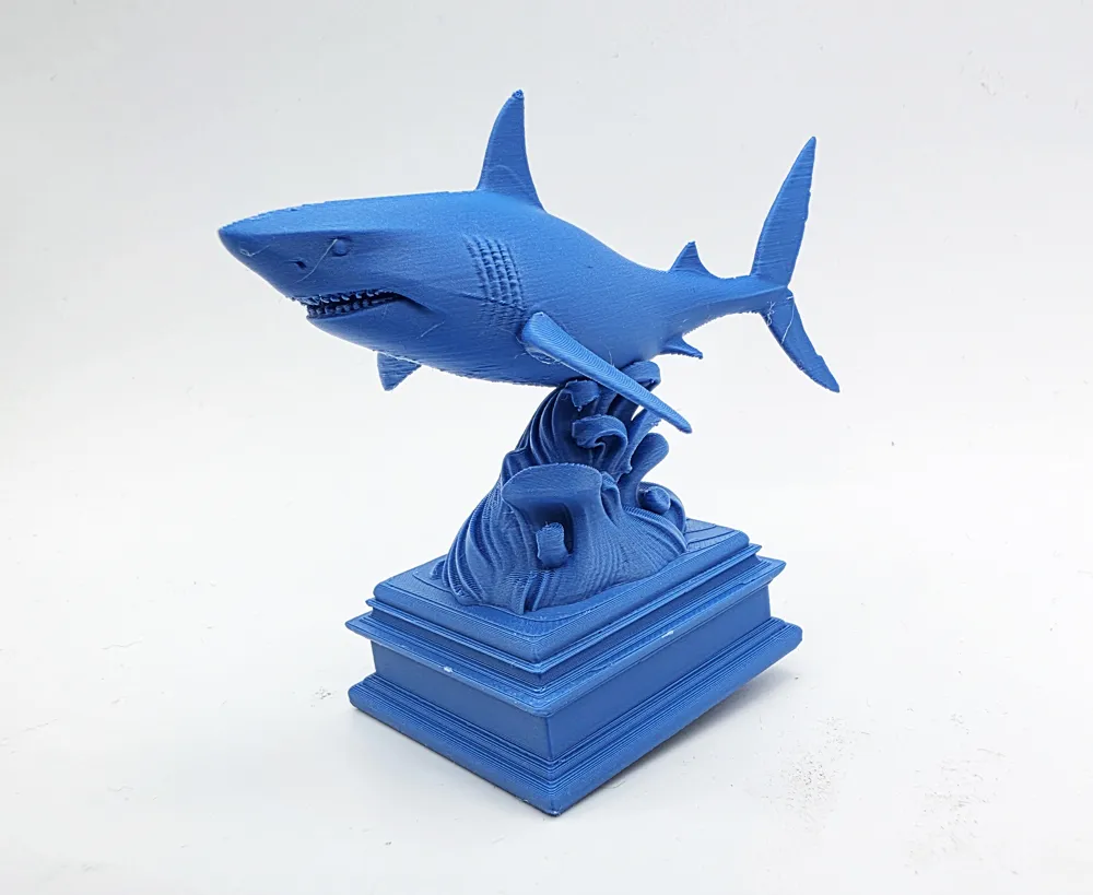 Great White Shark Sculpture - Free 3D Print Model - MakerWorld