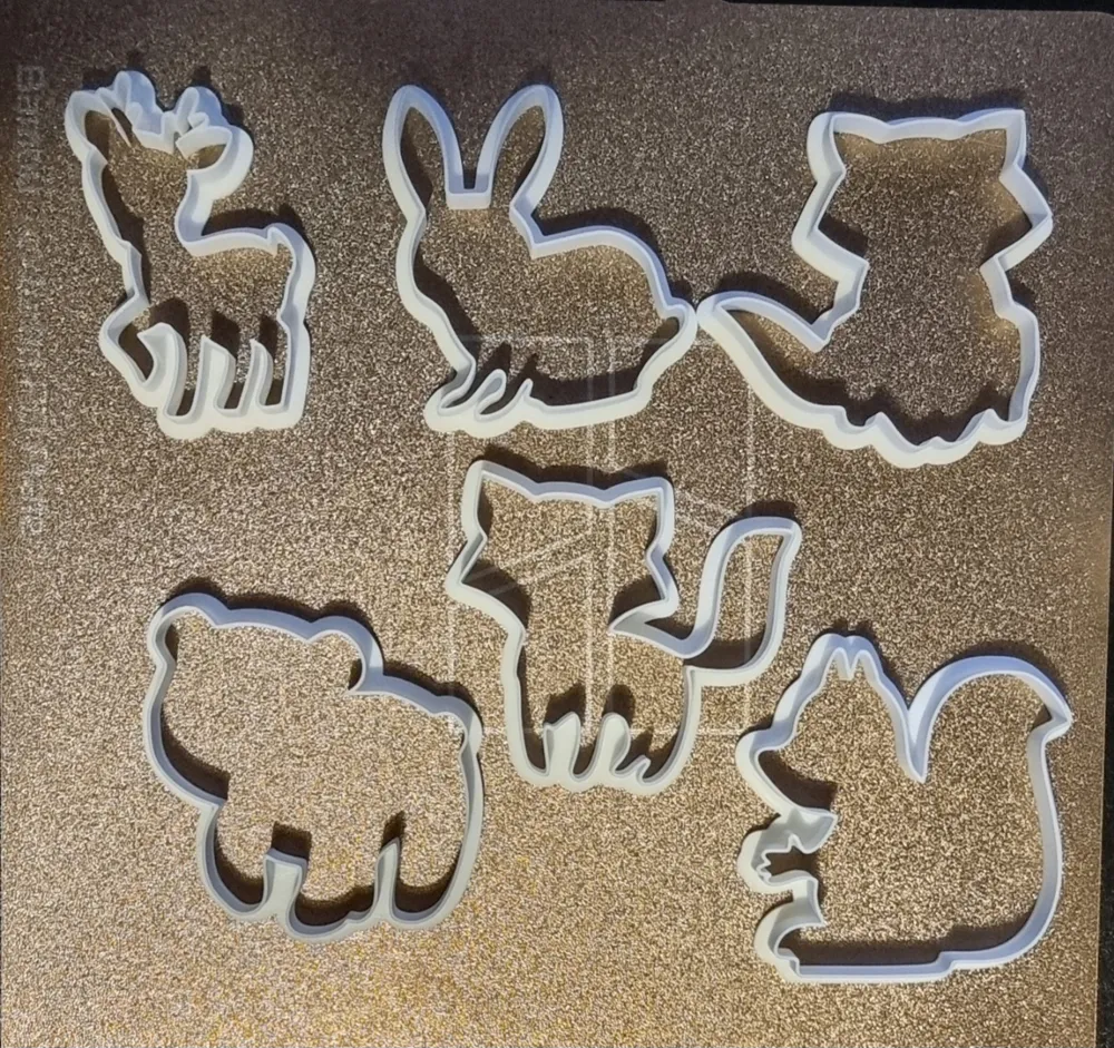 Woodland Animal Cookie Cutter Set 1 - Free 3D Print Model - MakerWorld