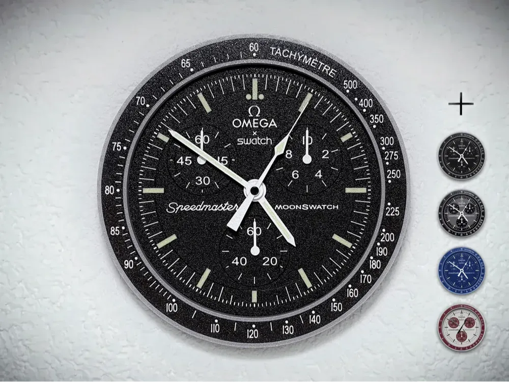 Swatch MoonSwatch – Wall Clock - Free 3D Print Model - MakerWorld