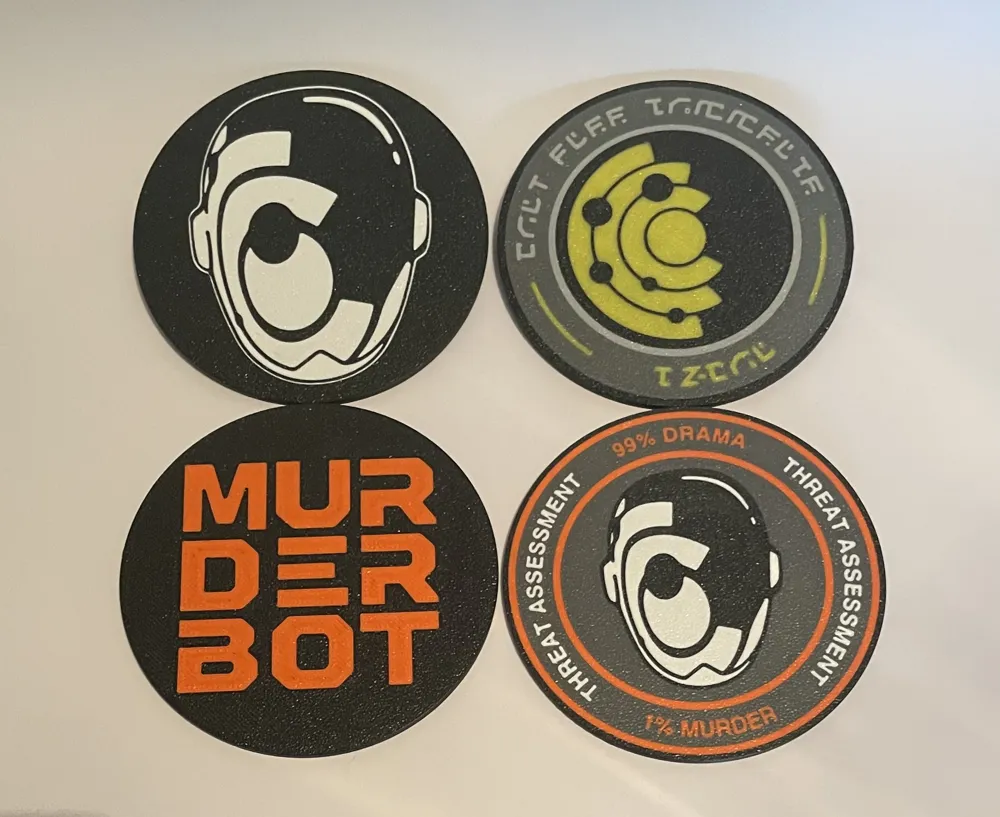 Murderbot Logo Coaster by T MakerWorld: Download Free 3D Models