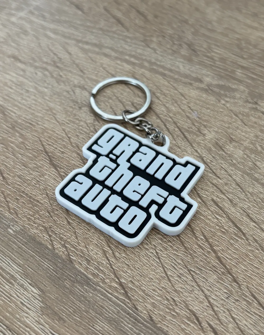 Grand Theft Auto Keychain - Free 3D Print Model - MakerWorld