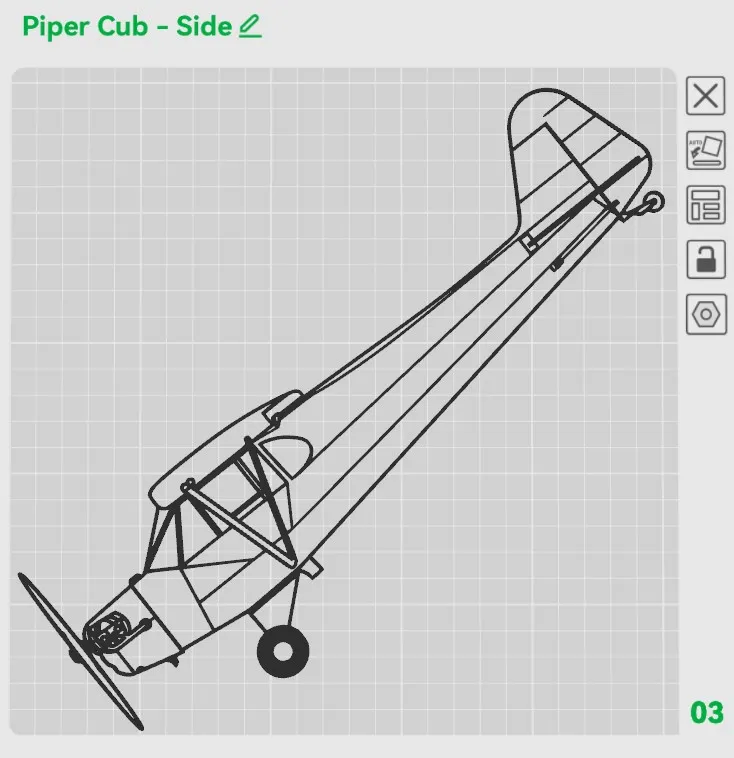 Piper Cub 2-D Art - Stand and Sign by Fight2Fly - MakerWorld