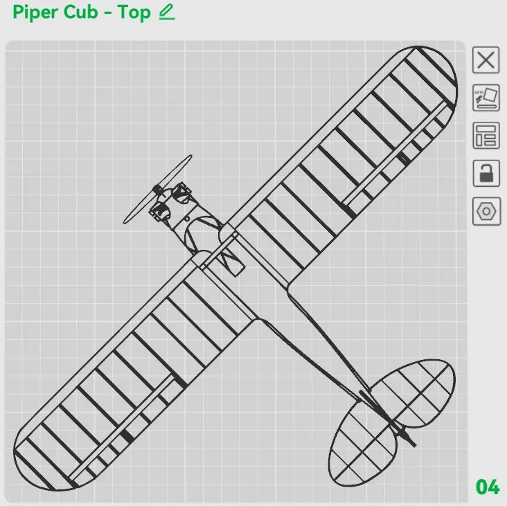Piper Cub 2-D Art - Stand and Sign by Fight2Fly - MakerWorld
