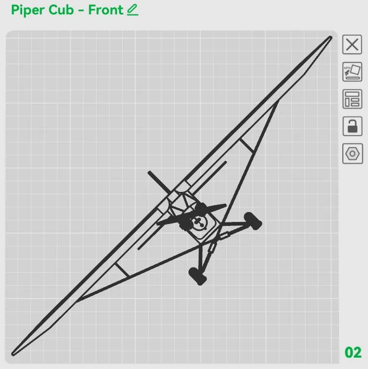Piper Cub 2-D Art - Stand and Sign by Fight2Fly - MakerWorld