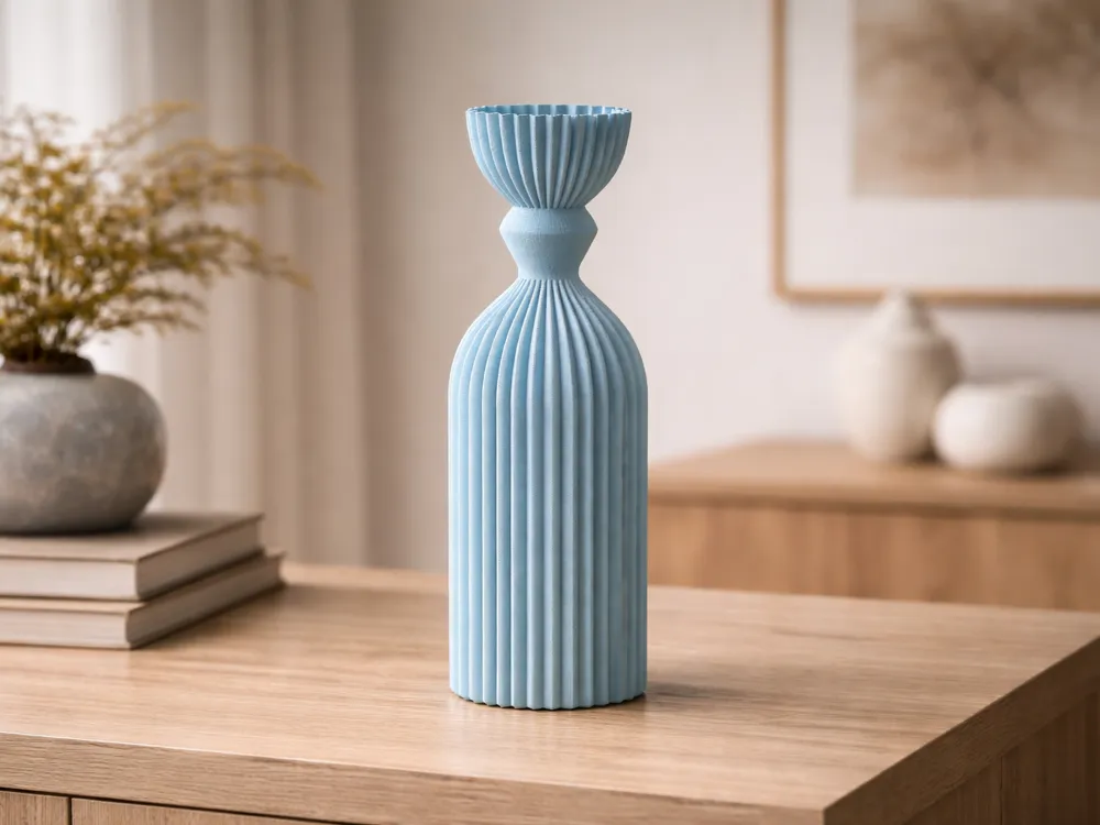 Ribbed Diamond Vase – Sculptural Vase Mode Design - Free 3D Print Model ...