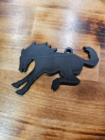 Bronco Logo Keychain by Nutchuck - MakerWorld