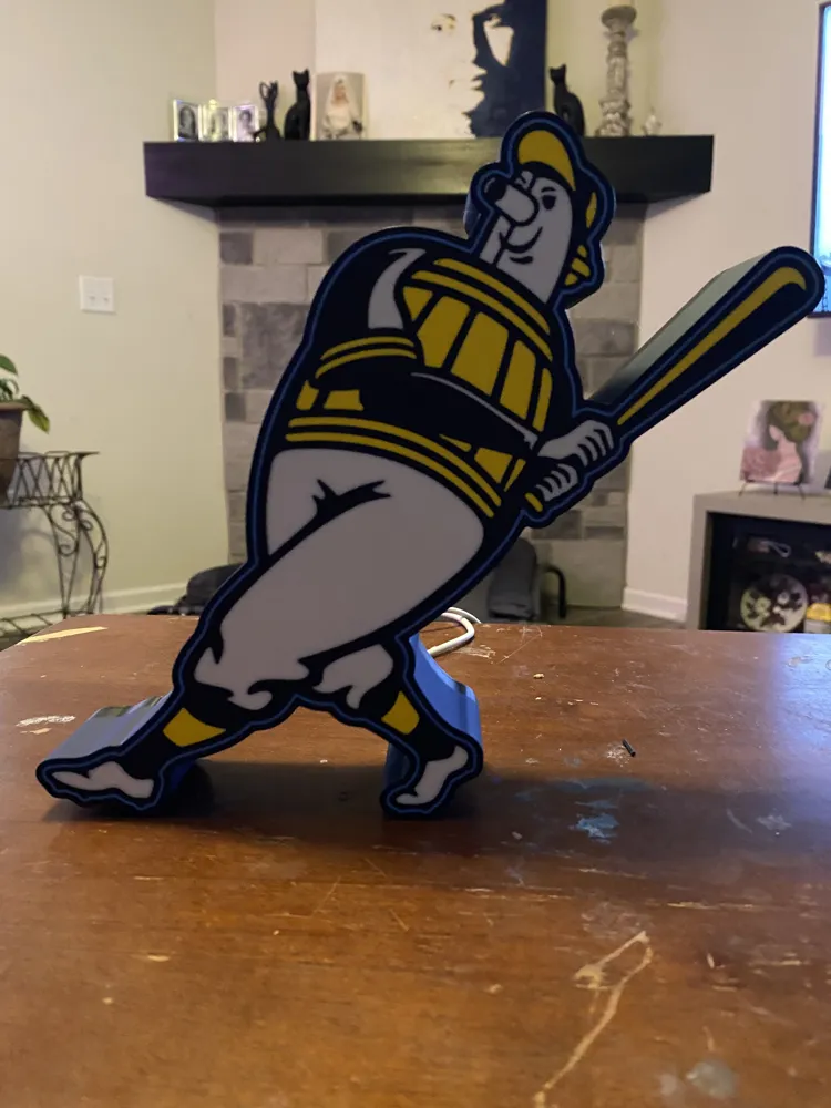 Milwaukee Brewers Barrel Man Light Box by WilsonMakerWorld: Download ...