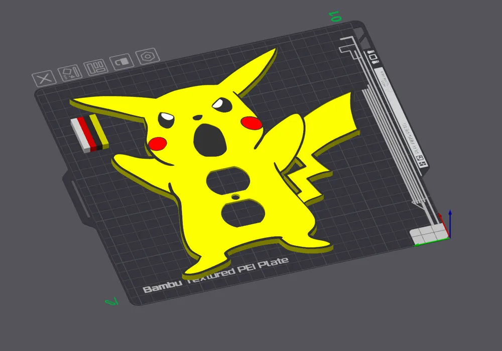 Pikachu Charged Up Outlet Cover - Free 3D Print Model - MakerWorld