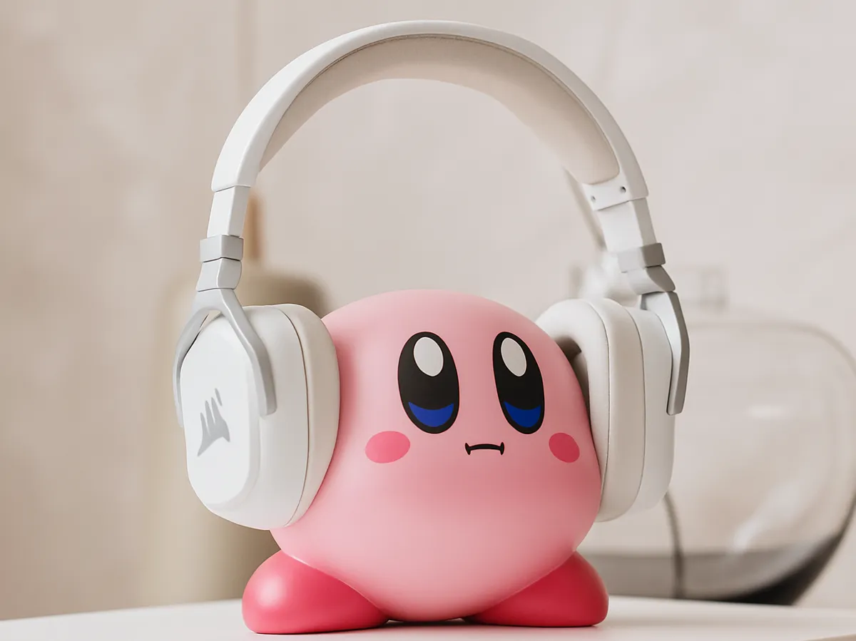 Kirby Over-Ear Headphone Stand - Free 3D Print Model - MakerWorld