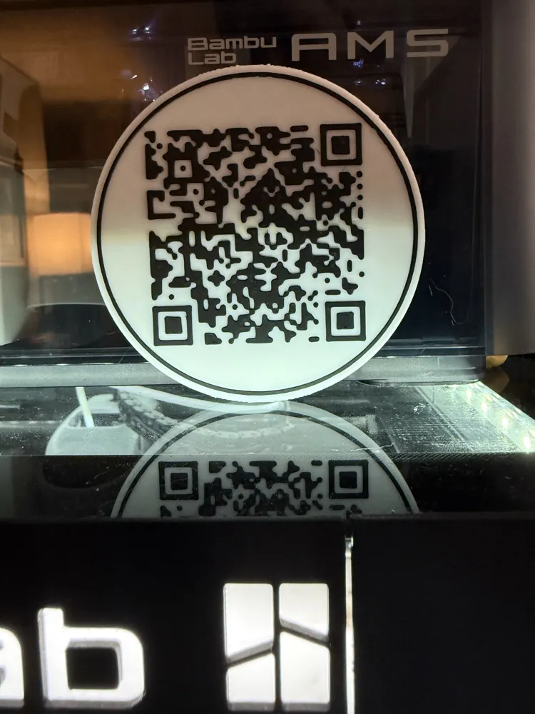 TRUMP DANCE QR CODE Coaster by 3DPrinting4fun MakerWorld: Download Free 3D Models