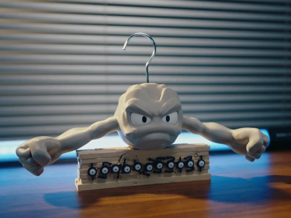 074 Geodude Coat Rack by Ikeda MakerWorld: Download Free 3D Models