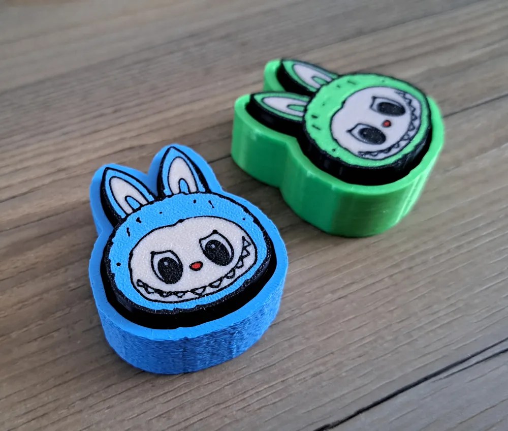 Cool Labubu fidget clicker toy by creachick3d MakerWorld: Download Free ...