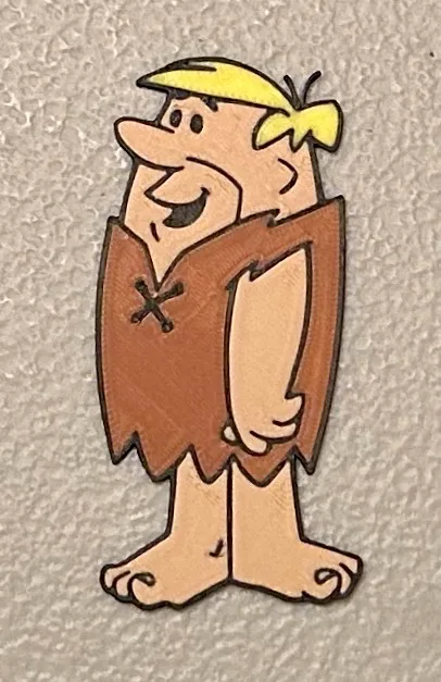 Multicolor Barney Rubble Magnet by wotfanMakerWorld: Download Free 3D ...