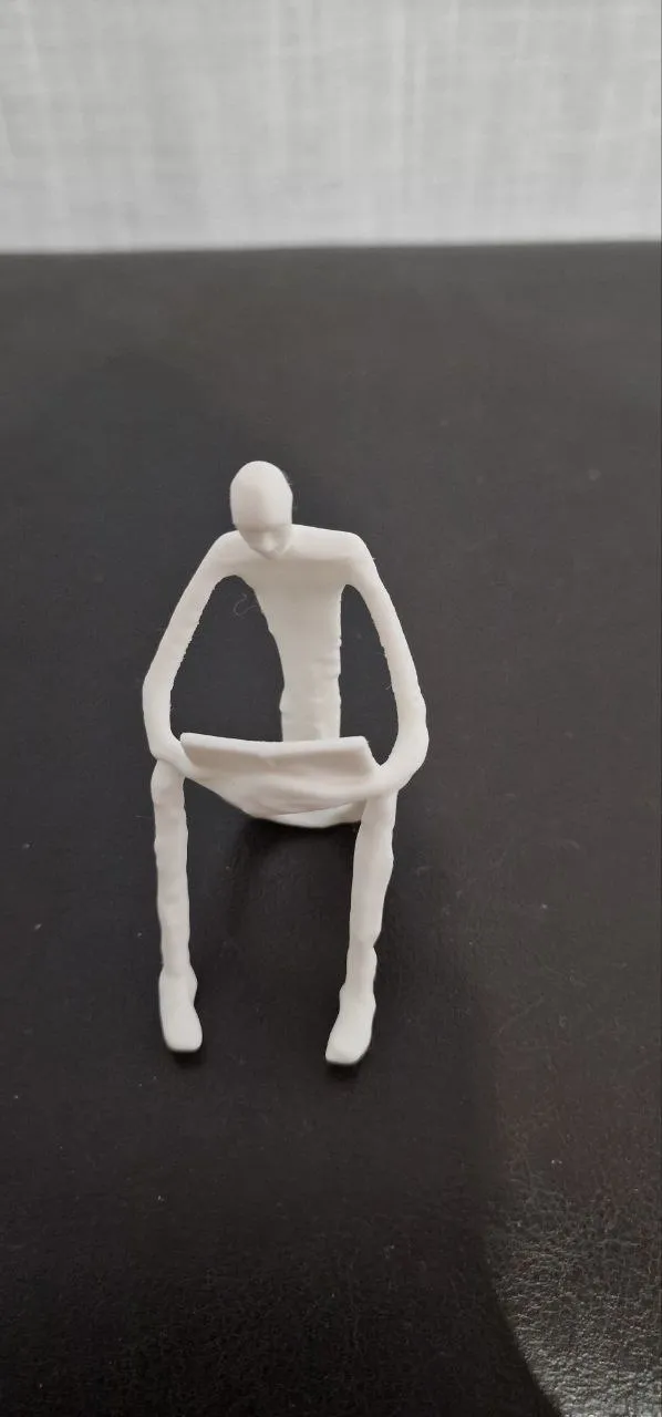 Escultura Hombre Lector Sculpture of a Reading Man - Free 3D Print ...