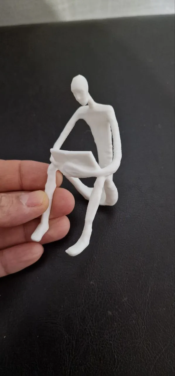 Escultura Hombre Lector Sculpture of a Reading Man - Free 3D Print ...