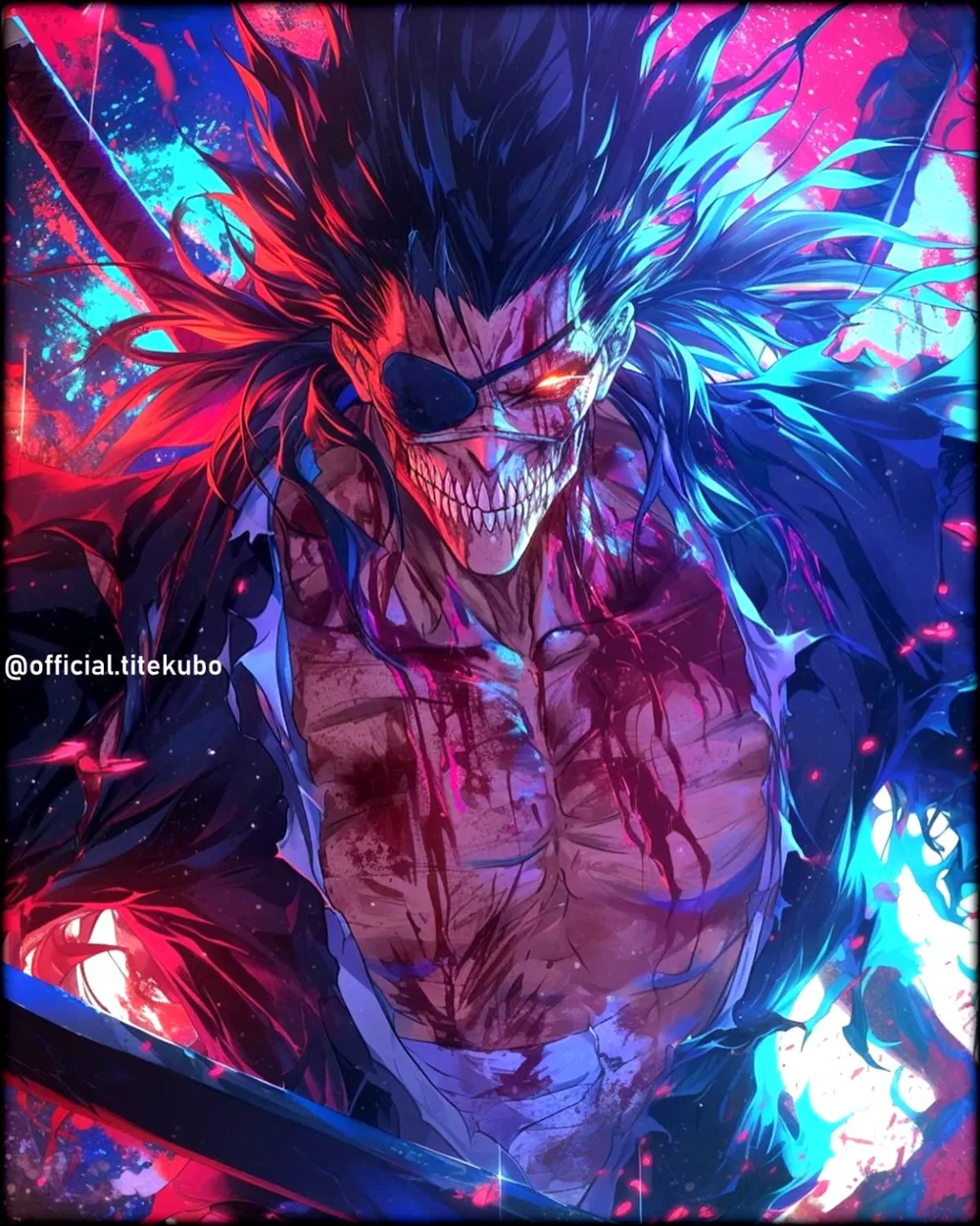 Zaraki Kenpachi the demon (bleach) by Yulian_Nikolov - MakerWorld
