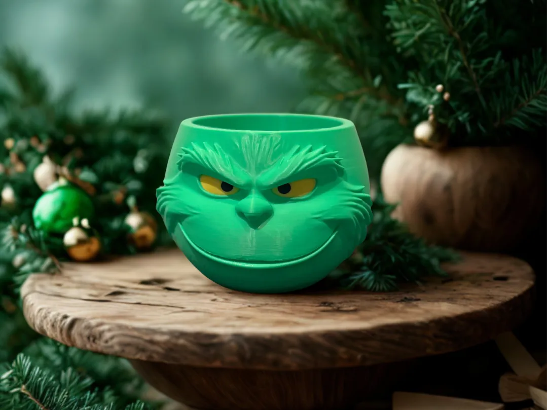Grinch Planter / Bowl – Christmas Plant Pot by Invento de Rose ...