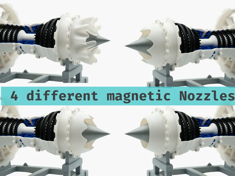Magnetic Jet Engine Nozzles Remixed by linus3d - MakerWorld