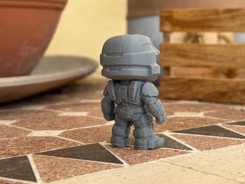 Master Chief Chibi - Free 3D Print Model - MakerWorld