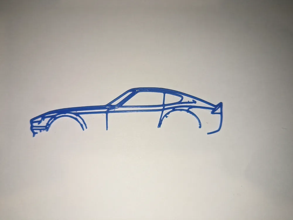 nissan 280z silhouette wall art by cruse2382 - MakerWorld