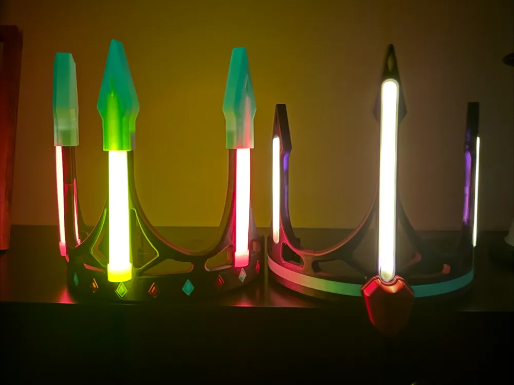 Crown of the Luminarch - Velkaris Core (LED Crown) by ShapeShift 3D ...