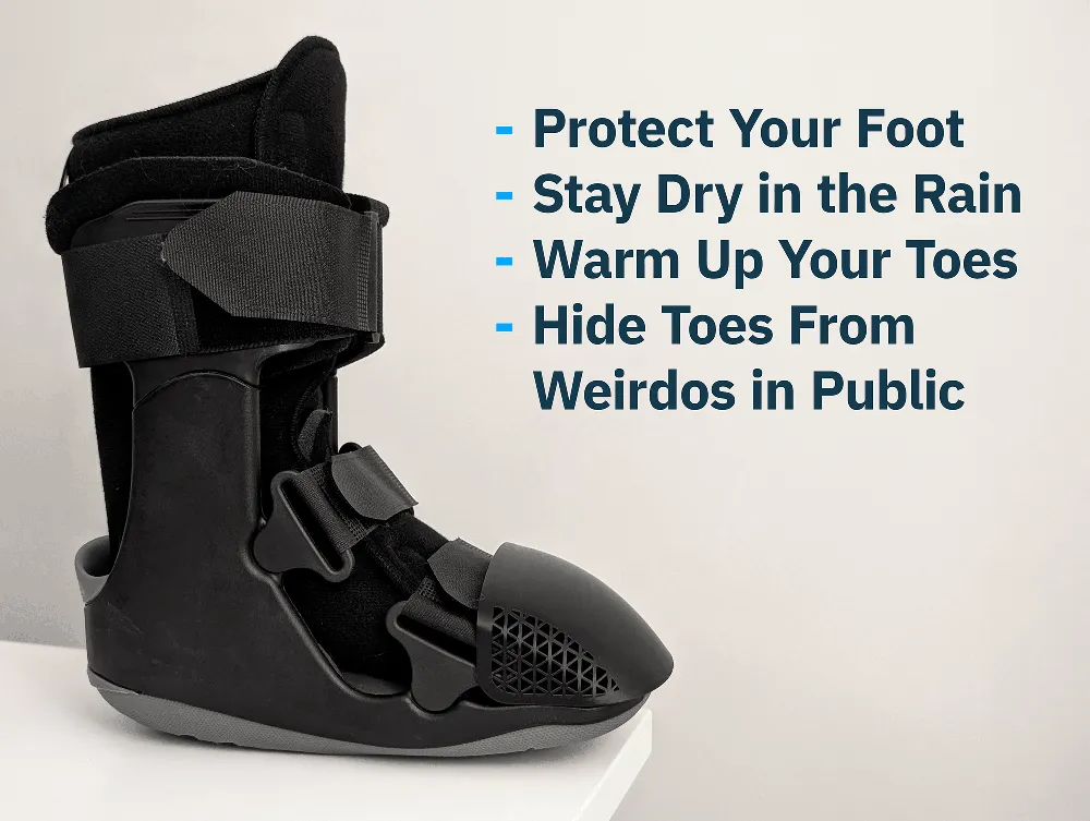 Breg Medical Walking Boot Toe Cover Size Small - Free 3D Print Model ...