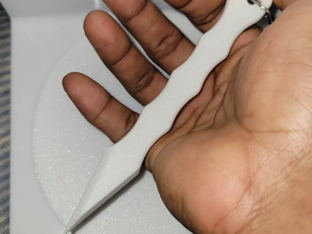 Flat Kubotan Self-Defense Keychain - Free 3D Print Model - MakerWorld