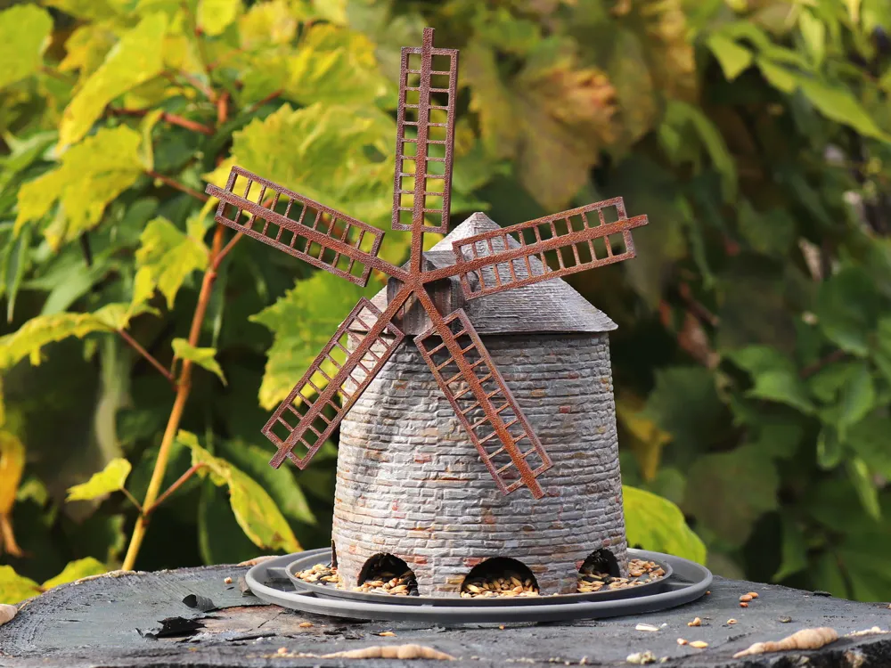 Dutch-style Windmill Bird feeder from Szwarszowice by Johnny_Bit MakerWorld: Download Free 3D Models