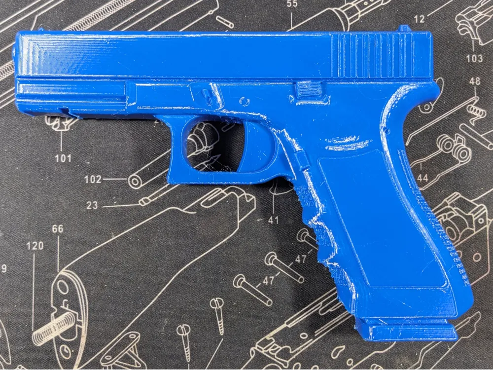 Glock 19 Blue Gun by TheBigOne - MakerWorld
