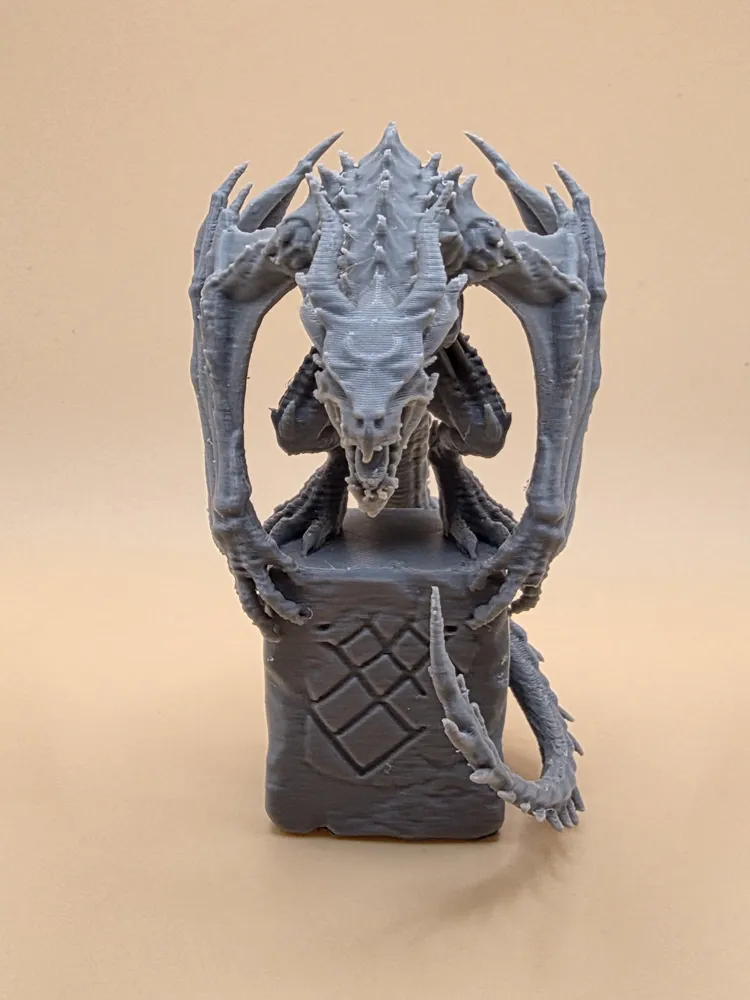 Serpent Rune Dragon - Free 3D Print Model - MakerWorld