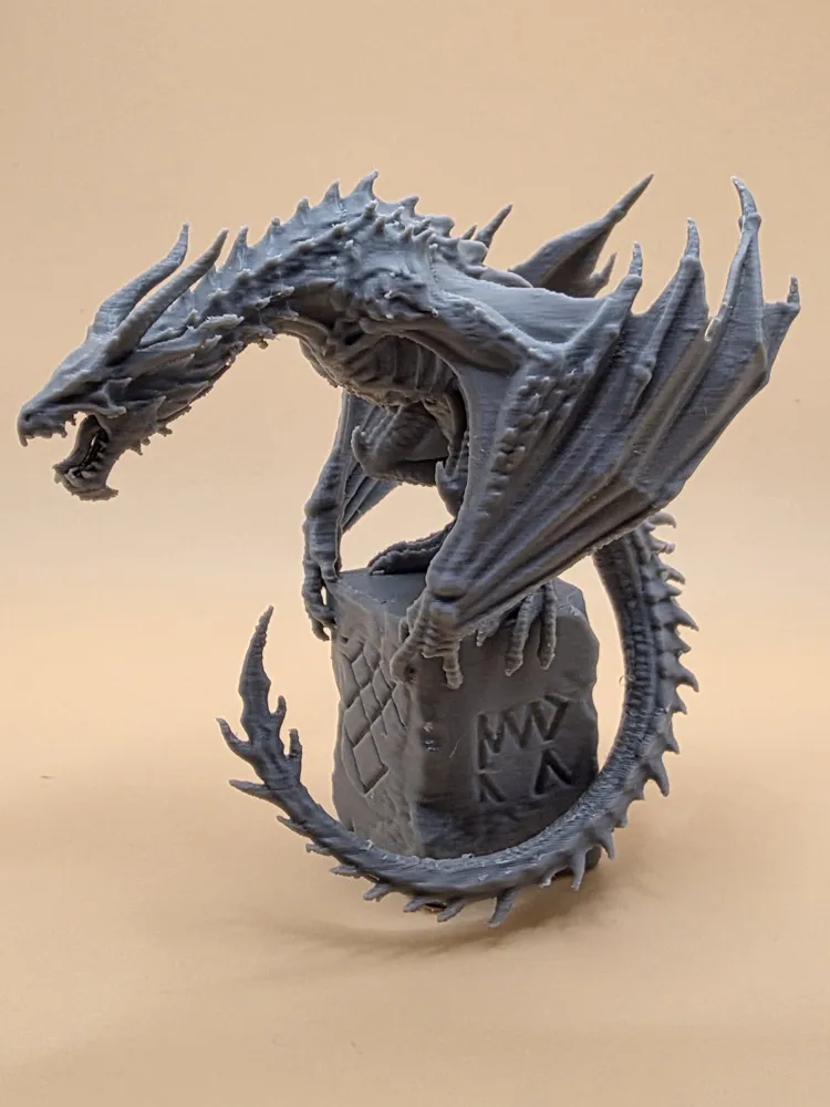 Serpent Rune Dragon - Free 3D Print Model - MakerWorld