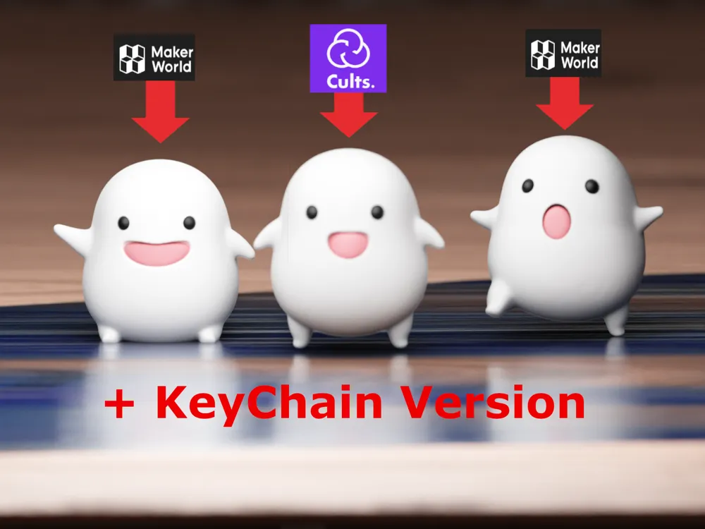 Warawara From The Boy and the Heron V1 + KeyChain by SnK3DD - MakerWorld