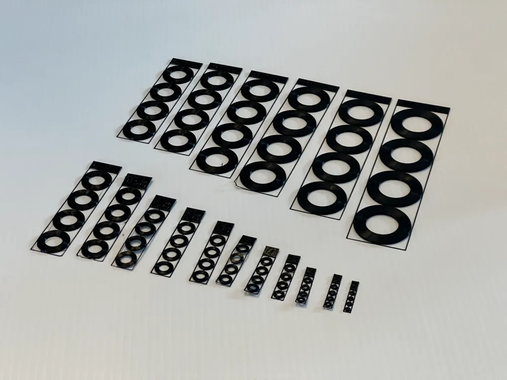 Metric Washers Kit Plates - Ready to print - Free 3D Print Model ...