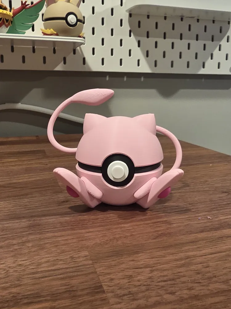 #0151 - Mew Poke Ball - Free 3D Print Model - MakerWorld