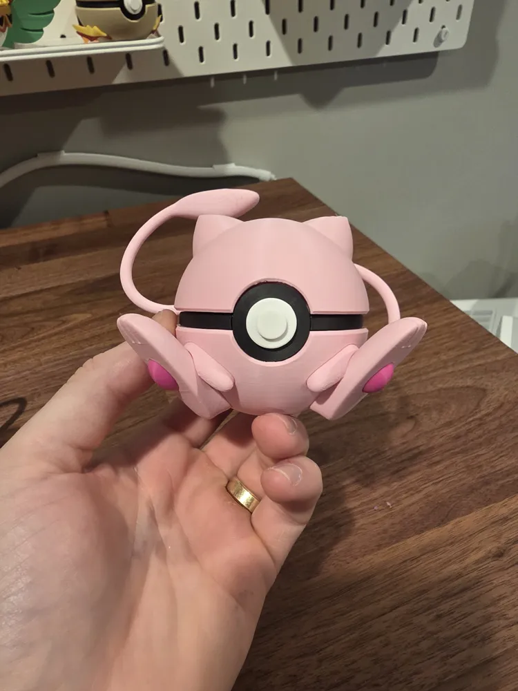 #0151 - Mew Poke Ball - Free 3D Print Model - MakerWorld