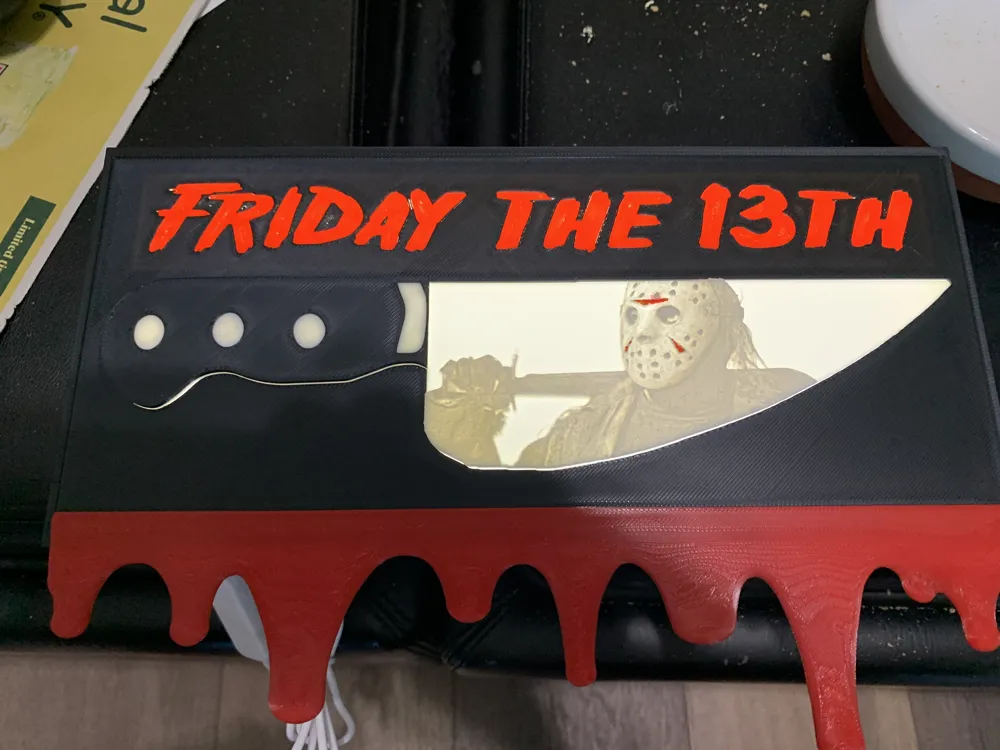 Jason Voorhees Friday the 13th CMYK Lightbox by MattInDetroit - MakerWorld