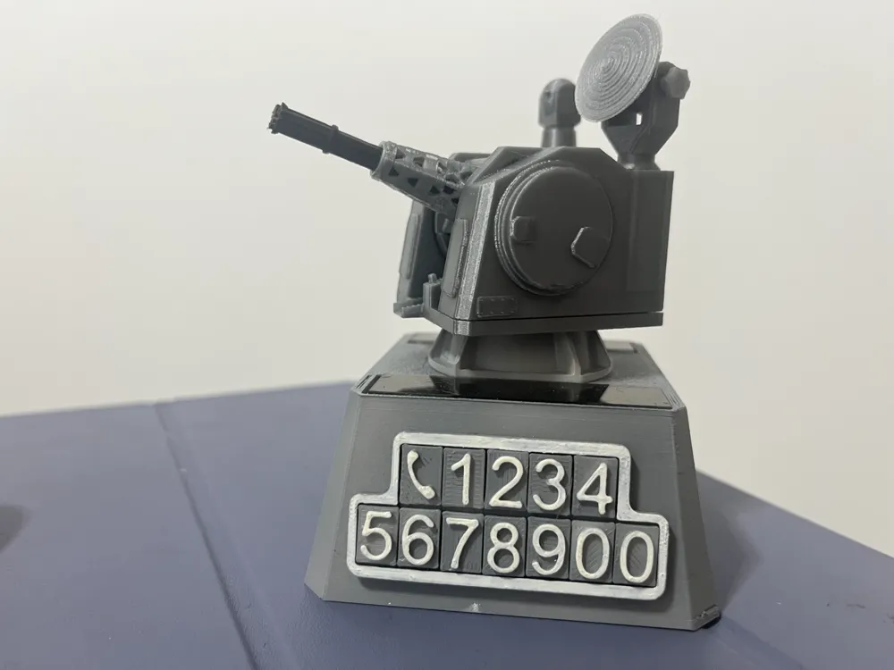 Solar Powered 1130 Close-In Weapon System (CIWS) Creative Car Rotating ...