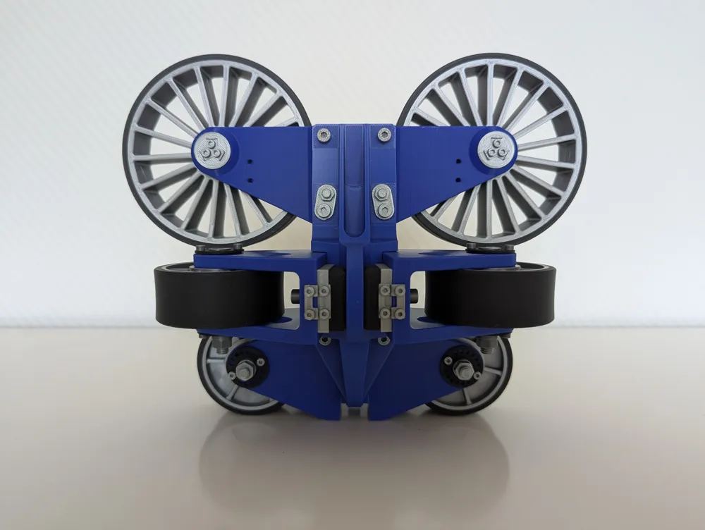 Falcon's Flight Roller Coaster Bogie (Printed) - Free 3D Print Model ...