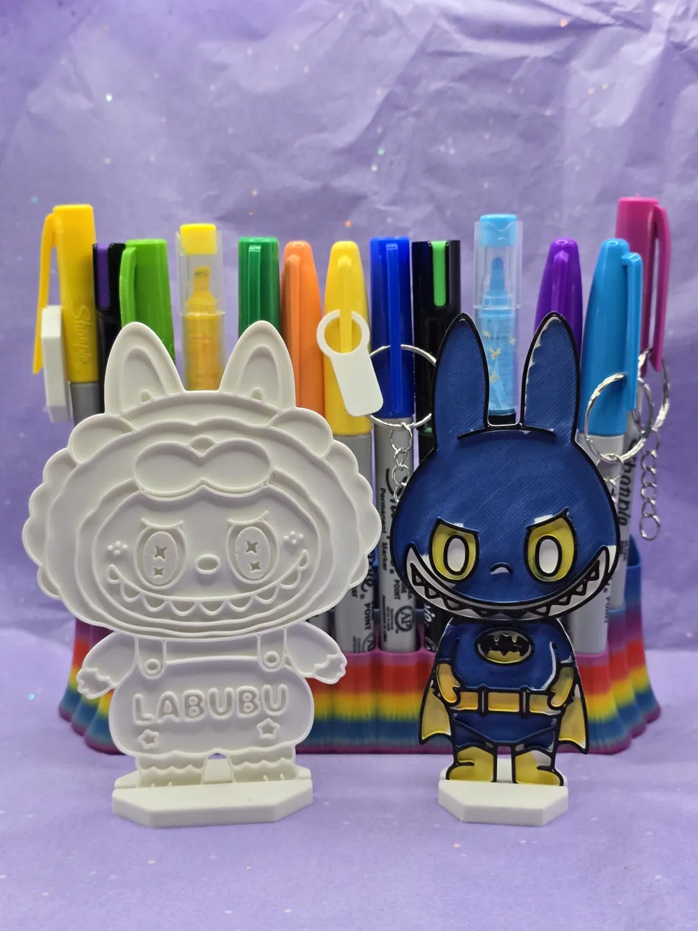 Cute Labubu Batman DIY Coloring by Merilno3D MakerWorld: Download Free ...