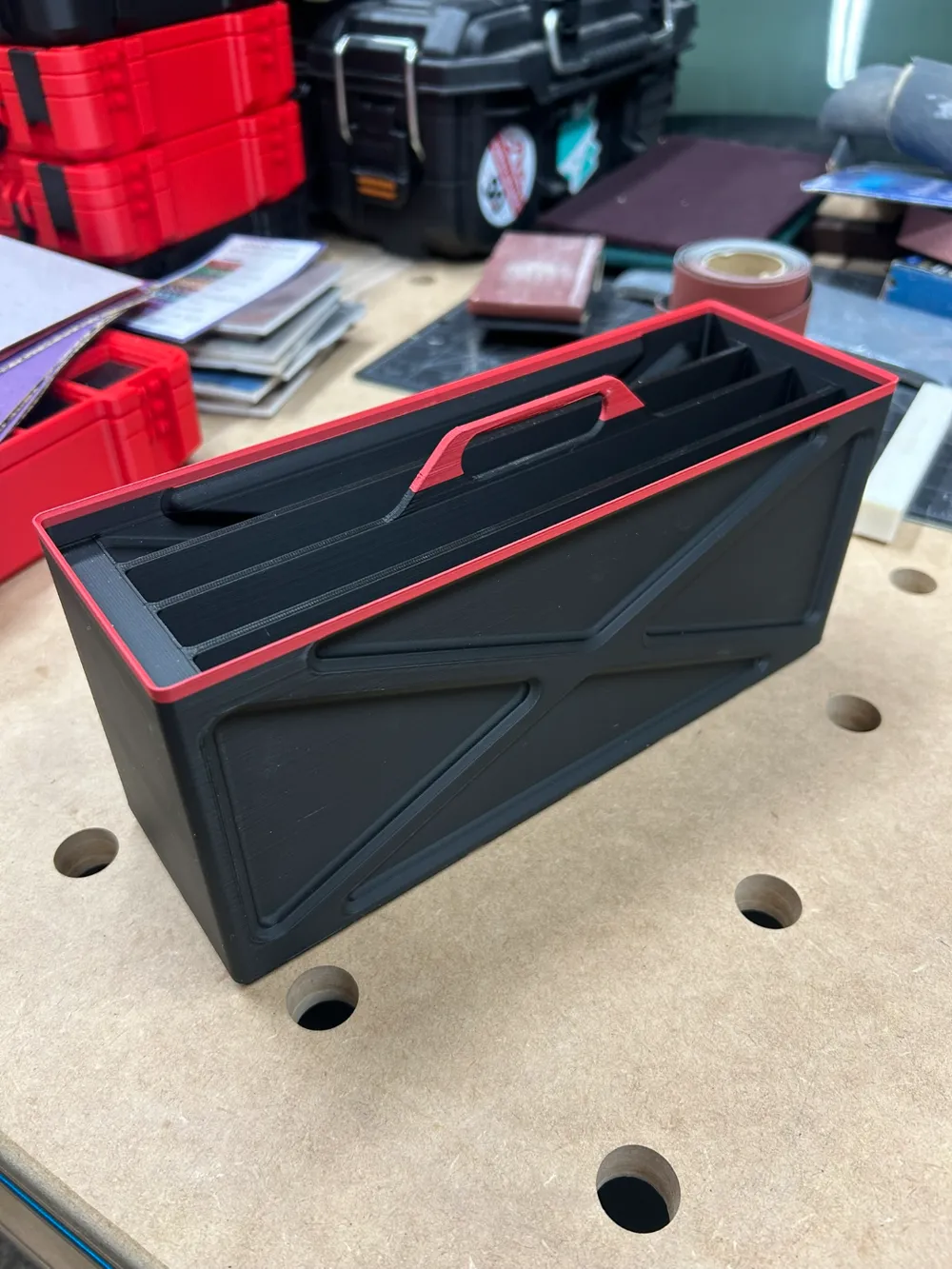 Gridfinity Sandpaper Crate by schuylab - MakerWorld