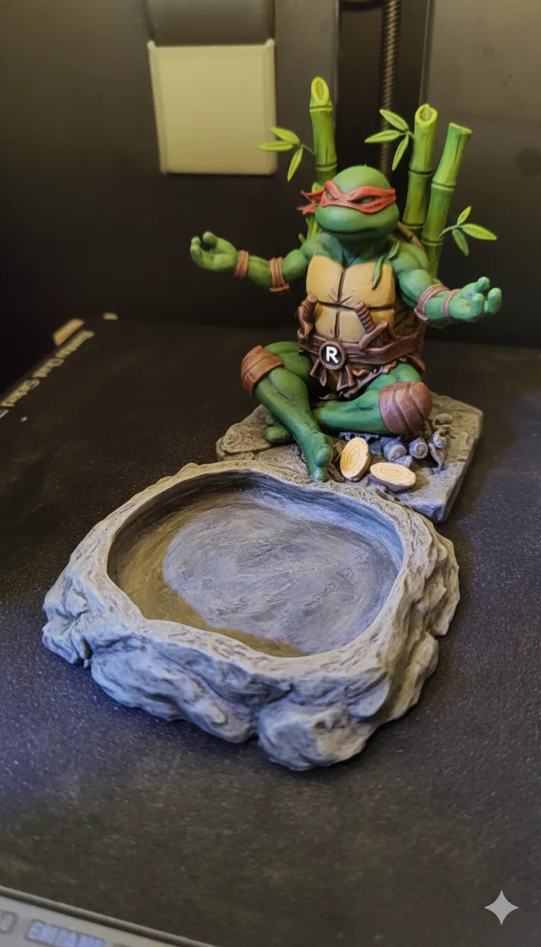 Raphael Zen Porta-chaves & Bandeja de Moedas (TMNT) - Modelo gratuito ...