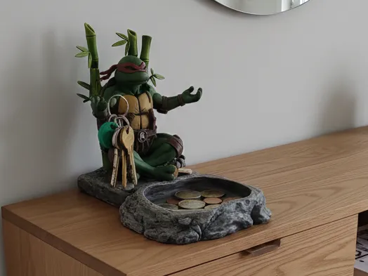 Raphael Zen Keyholder & Coin Dish (TMNT) - Free 3D Print Model - MakerWorld
