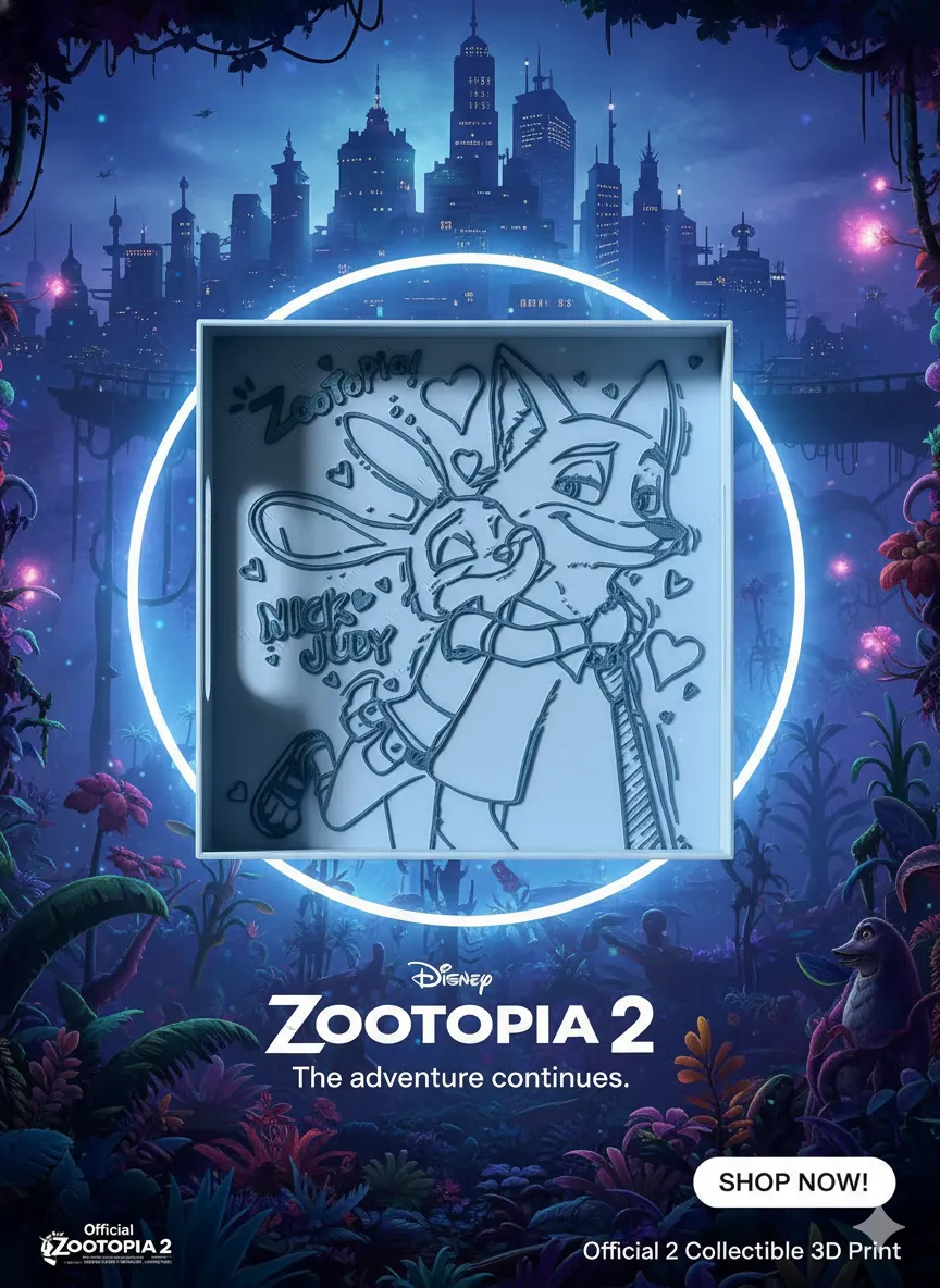 Zootopia 2 | Nick and Judy Sweet Tray by Miaowoo~ MakerWorld: Download ...