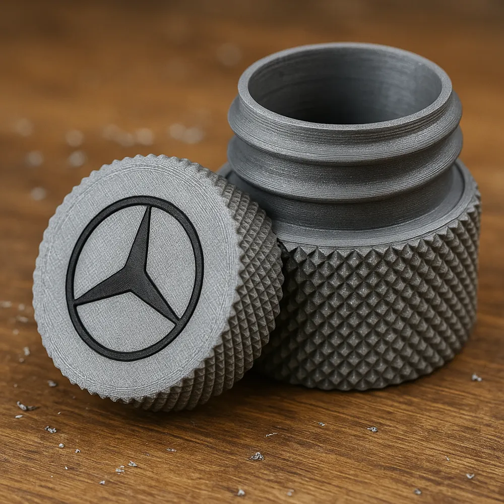 Mercedes Benz Threaded Container by Zap 3D MakerWorld: Download Free 3D ...