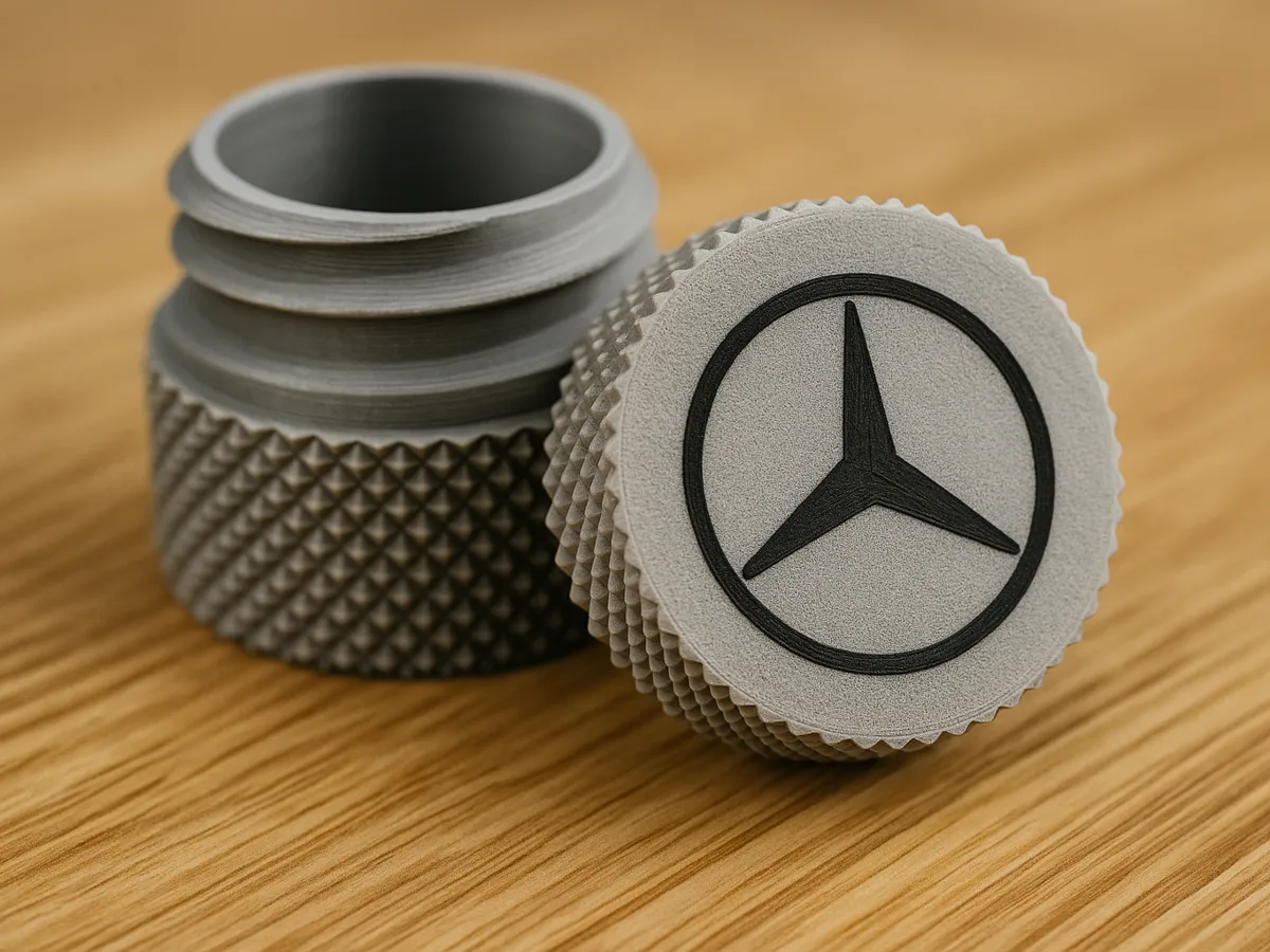 Mercedes Benz Threaded Container by Zap 3D MakerWorld: Download Free 3D ...