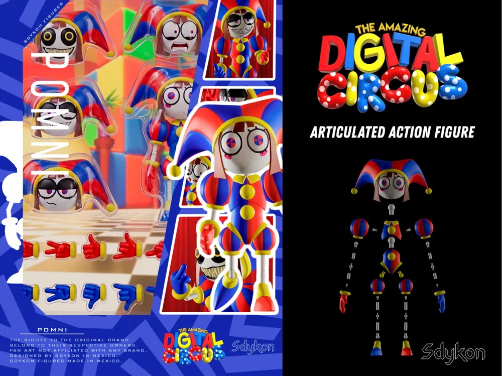 Pomni - Digital Circus (Articulated Action Figure) - Free 3D Print ...