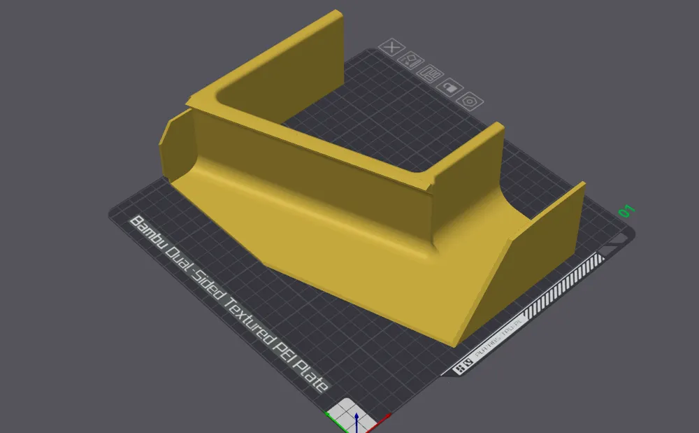 Bambu Chute with removable waste bucket (print without support) Remixed ...